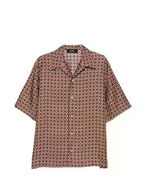 Amiri Patterned Short-sleeve Shirt - Black