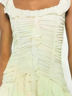 SIEDRES Gemma Ruffled Mini Dress - Neutrals