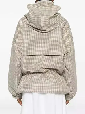 VIKTORIA CHAN Checked Hooded Jacket