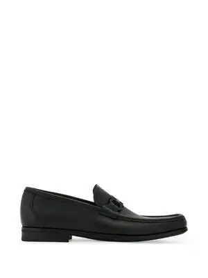 FERRAGAMO Gancini-buckle Loafers - Black