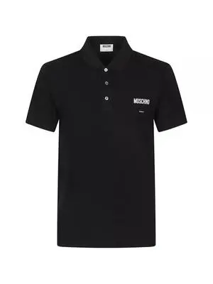 Moschino Logo-print Polo Shirt - Black