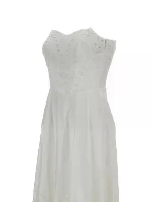Charo Ruiz Ibiza Marlin Strapless Midi Dress - White