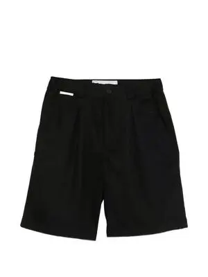 GR10K Front-pleat Shorts - Black