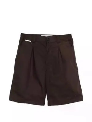 GR10K Front-pleat Shorts - Brown