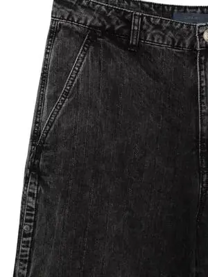 JUUN.J Washed Denim Panelled Jeans