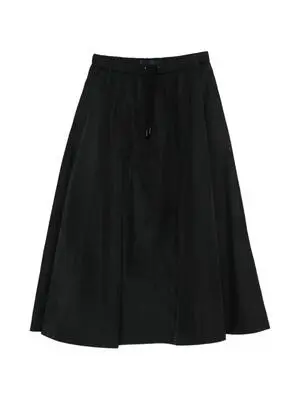 JUUN.J Drawstring Midi Skirt - Black