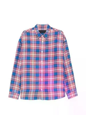 JUUN.J Checked Pocket Shirt - Blue