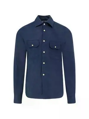 Kiton Pocket Shirt - Blue