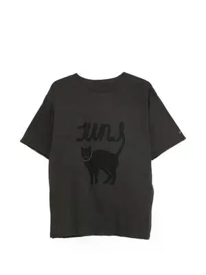 JUUN.J Cat-print T-shirt - Grey