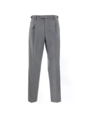 Barena Venezia Metallic Topstitching Trousers - Grey