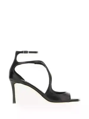 JIMMY CHOO Azia Leather Sandals - Black