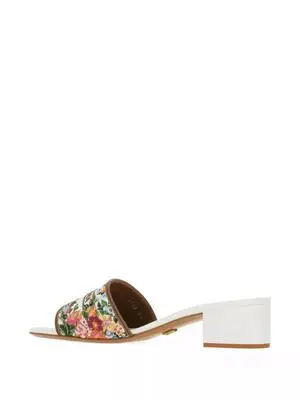 Dolce & Gabbana Floral Pattern Heeled Sandals