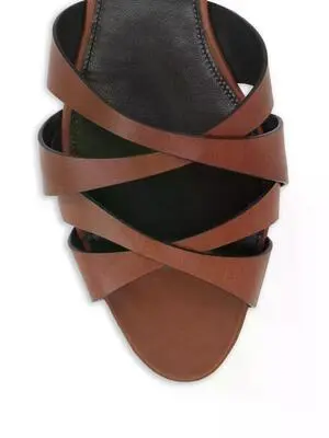 Saint Laurent Strappy Sandals - Brown