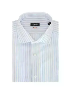 Zegna Striped-pattern Shirt - Blue