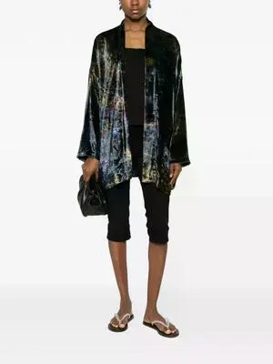 YAVI Floral Velvet Jacket