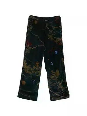 YAVI Floral Trousers - Green