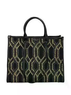 MY BEST BAG FIRENZE Geometric-pattern Tote Bag - Black