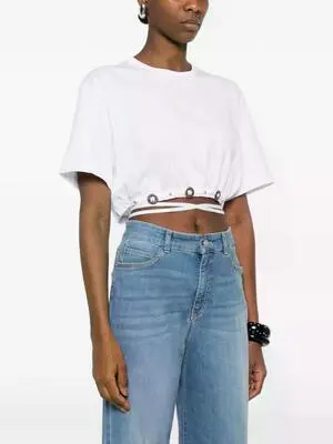 Pinko Eyelet Drawstring T-shirt