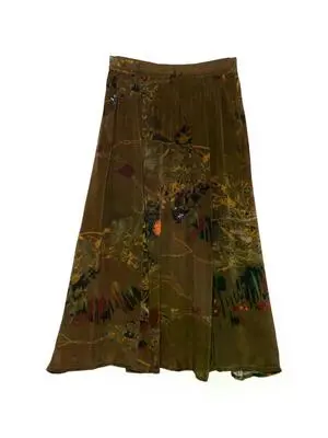 YAVI Floral Print Skirt