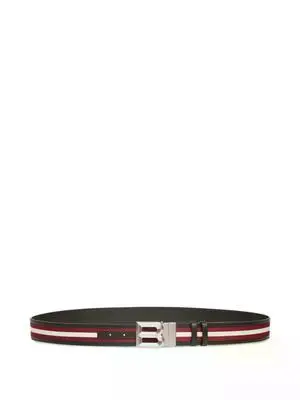 Bally B Bold Reversible Leather Belt - Black