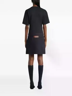 COURREGES Logo-print T-shirt - Black
