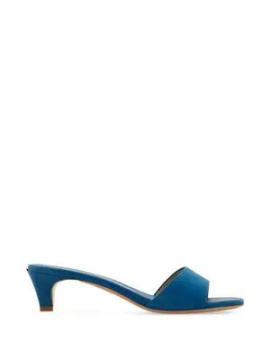 FERRAGAMO Low Heeled Mules - Blue