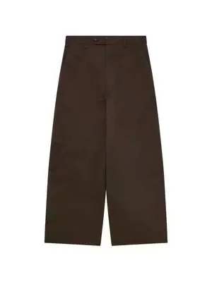 Comme Des Garçons Wide-leg Trousers - Brown