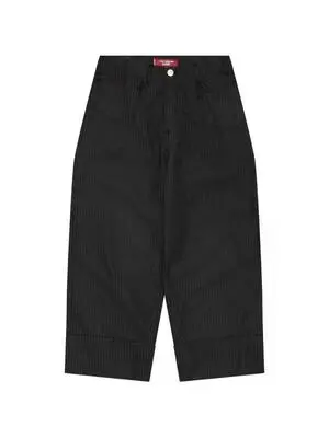Junya Watanabe Pinstripe Trousers - Grey