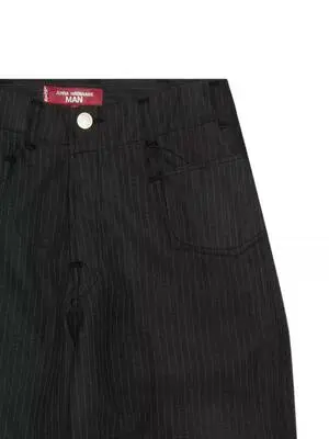 Junya Watanabe Pinstripe Trousers - Grey