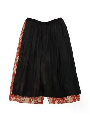 COMME DES GARÇONS TAO Floral-print Tailored Shorts - Black