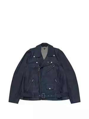 BLACK COMME DES GARÇONS Denim Biker Jacket - Blue