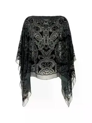 Etro Patterned Silk Blouse - Black