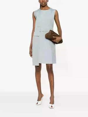 P.a.r.o.s.h Rania Belt Sleeveless Mini Dress - Blue