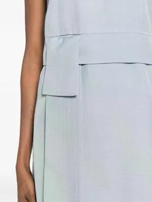 P.a.r.o.s.h Rania Belt Sleeveless Mini Dress - Blue