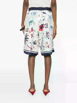 P.a.r.o.s.h Scard Floral-print Shorts