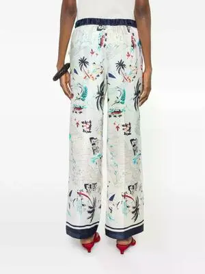 P.a.r.o.s.h Scard Map-print Trousers
