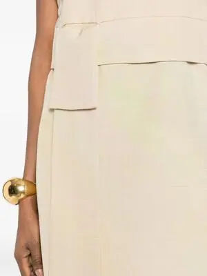 P.a.r.o.s.h Rania Belt Mini Dress - Neutrals