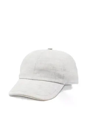 Eleventy Contrast Trim Hat - Grey
