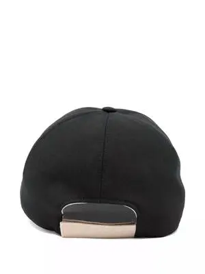 Eleventy Panelled Cap - Black