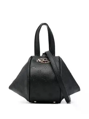 Guess Mini Anise Embossed Geometric Tote Bag - Black