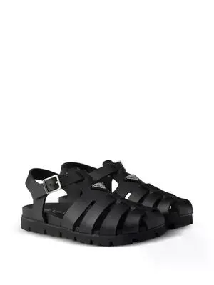 Prada Triangle-logo Sandals
