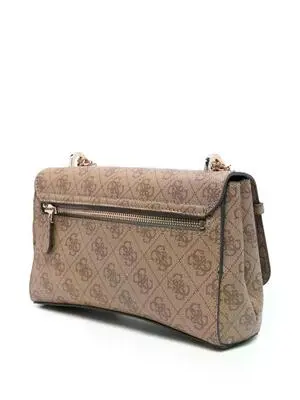 Guess Buckle Patterned Cross Body Bag - Neutrals