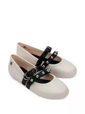 Melissa Studded Buckle Ballet Flats