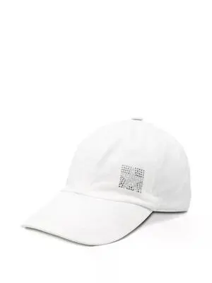 Lorena Antoniazzi Embellished Cap - White