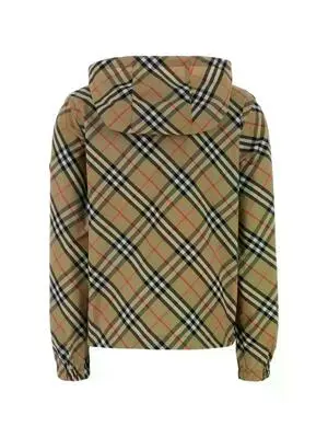 Burberry Checked Hooded Jacket