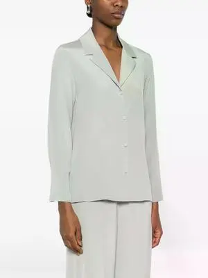 Max Mara Collared Buttoned Shirt - Green