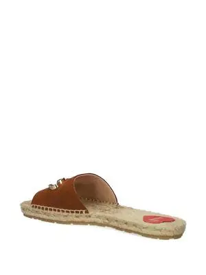 Moschino Heart-appliqué Flat Espadrilles