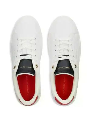 Tommy Hilfiger Logo Leather Sneakers