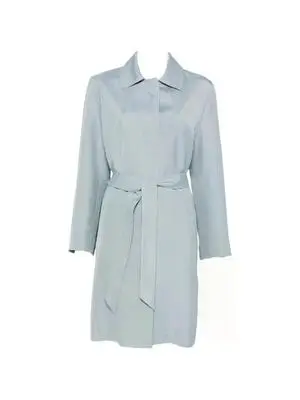 P.a.r.o.s.h Long-sleeve Belted Coat - Blue
