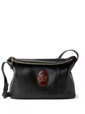 Versace Lou Nappa Shoulder Bag - Black